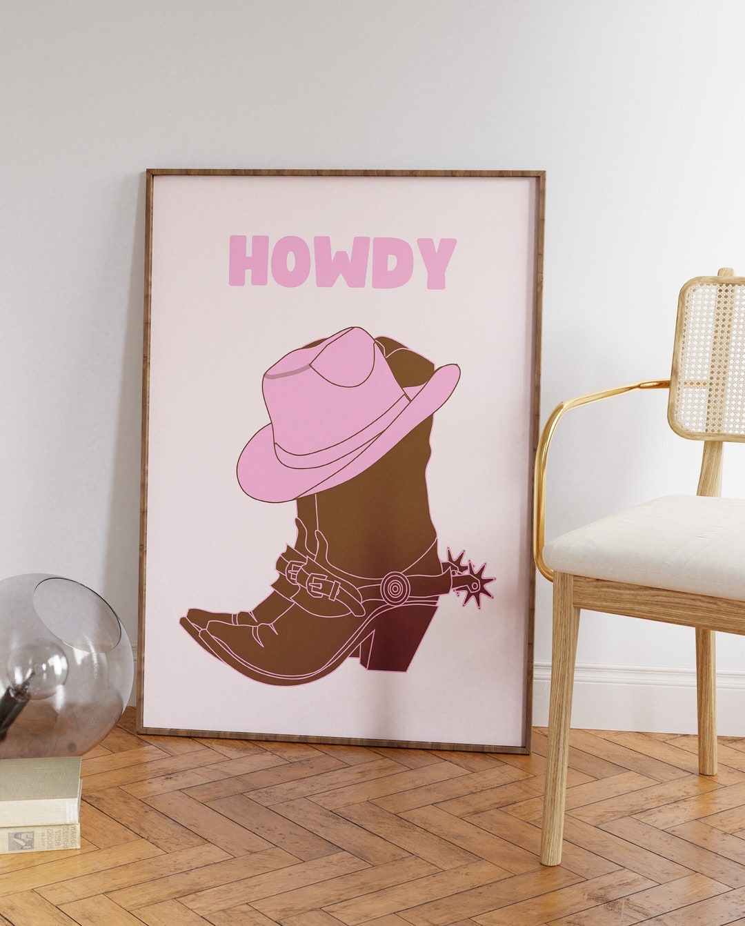 Cowgirl Boots Art Print-preppy Wall Art-western Decor-southwestern Wall ...