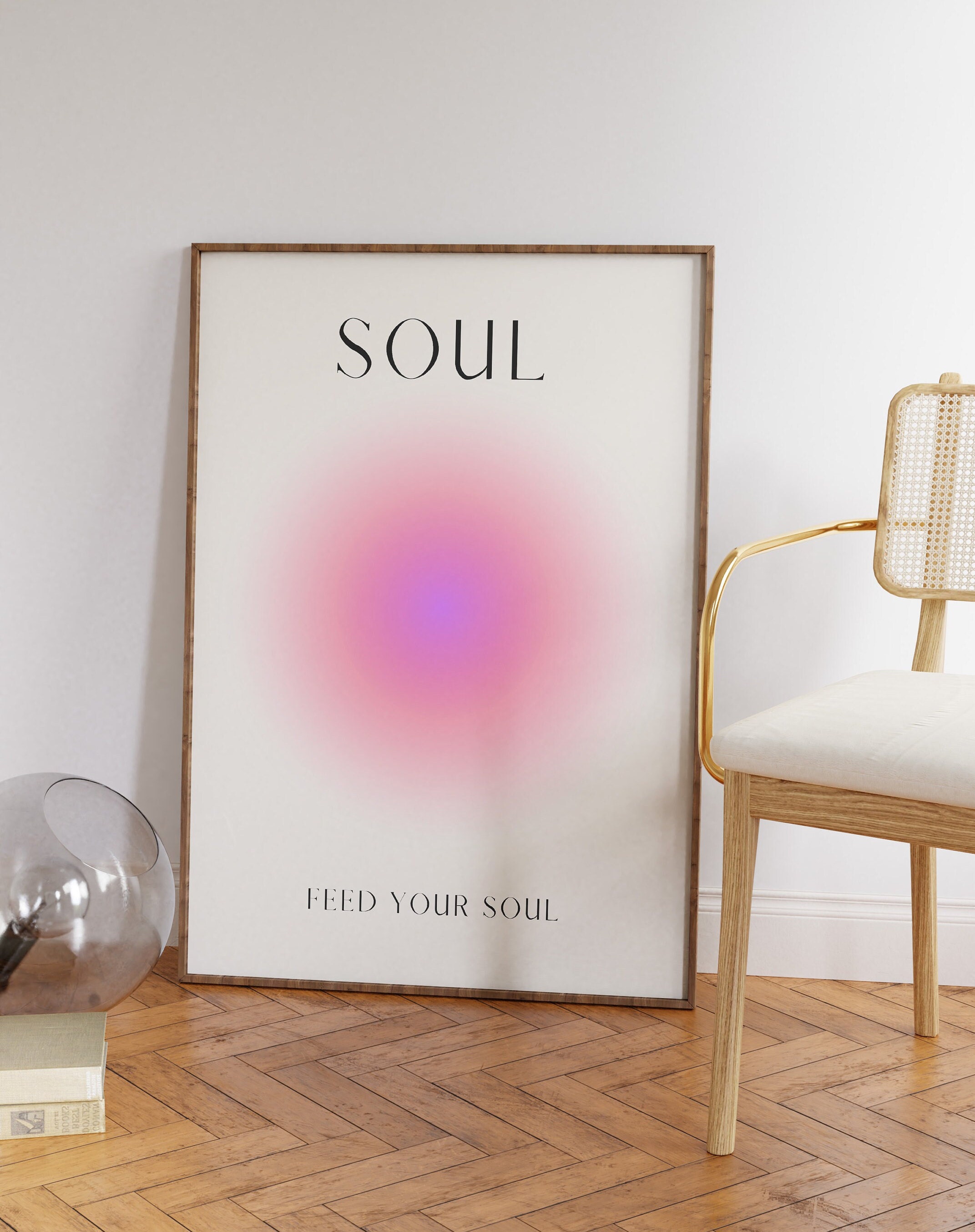 Positive Aura Posters-aura Energy Spiritual Gradient Wall Art-y2k ...