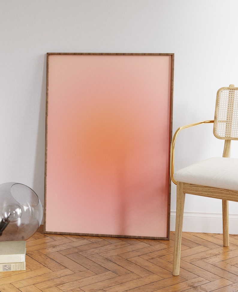 Positive Aura Poster-aura Energy Spiritual Gradient Wall Art-y2k ...