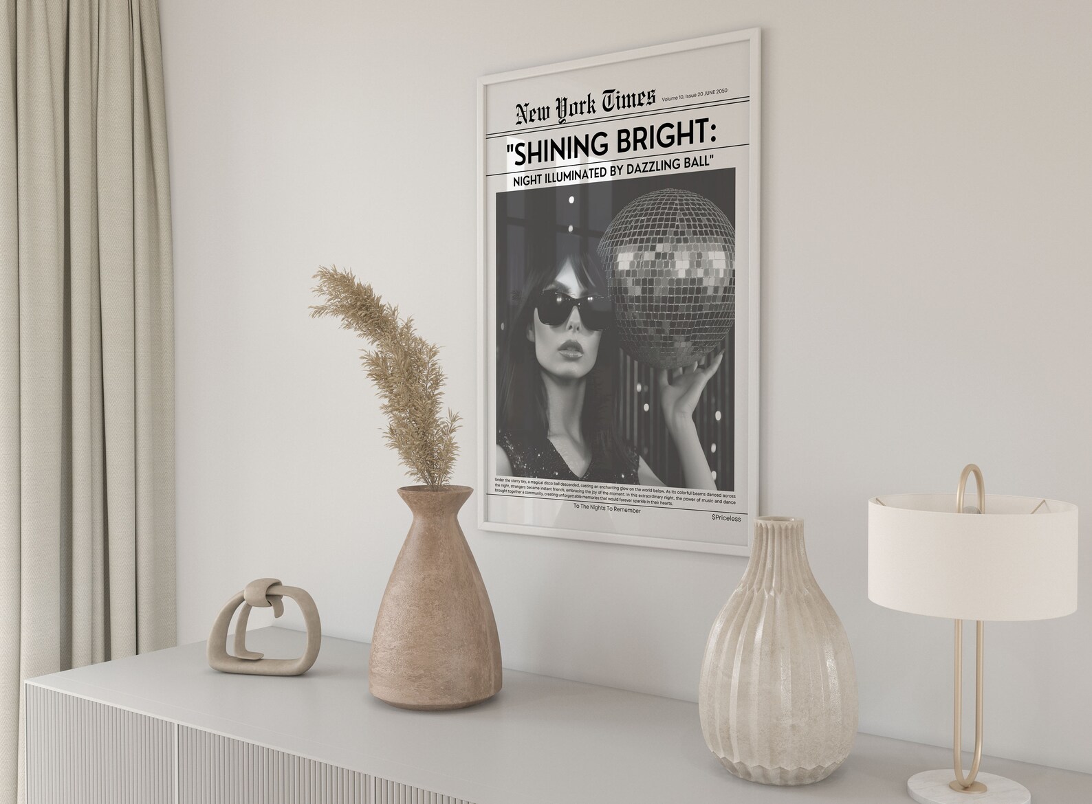 Newspaper Wall Art-new York Times Print-retro Vintage Bar Cart - Etsy