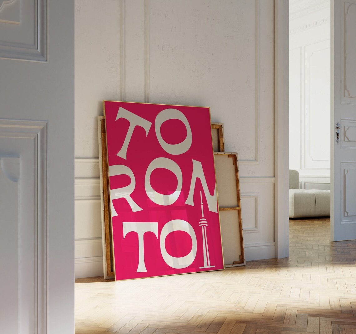 Toronto Travel Print-toronto Canada Travel Exhibition Print-cute Trendy ...