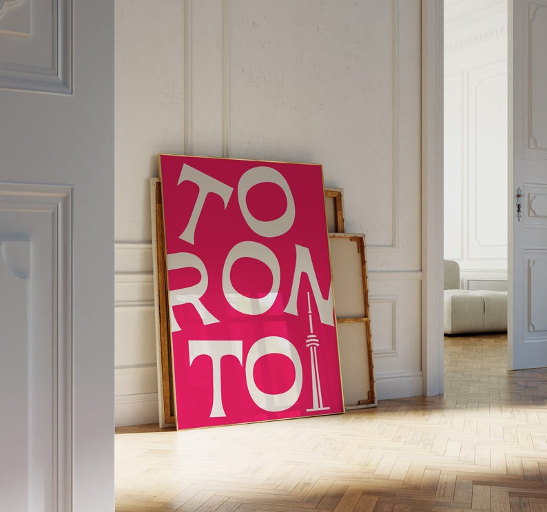 Toronto Travel Print-toronto Canada Travel Exhibition Print-cute Trendy ...