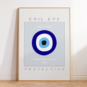 Set of 2 Trendy Evil Eye Protection Print-nazar Abstract Poster-gallery ...