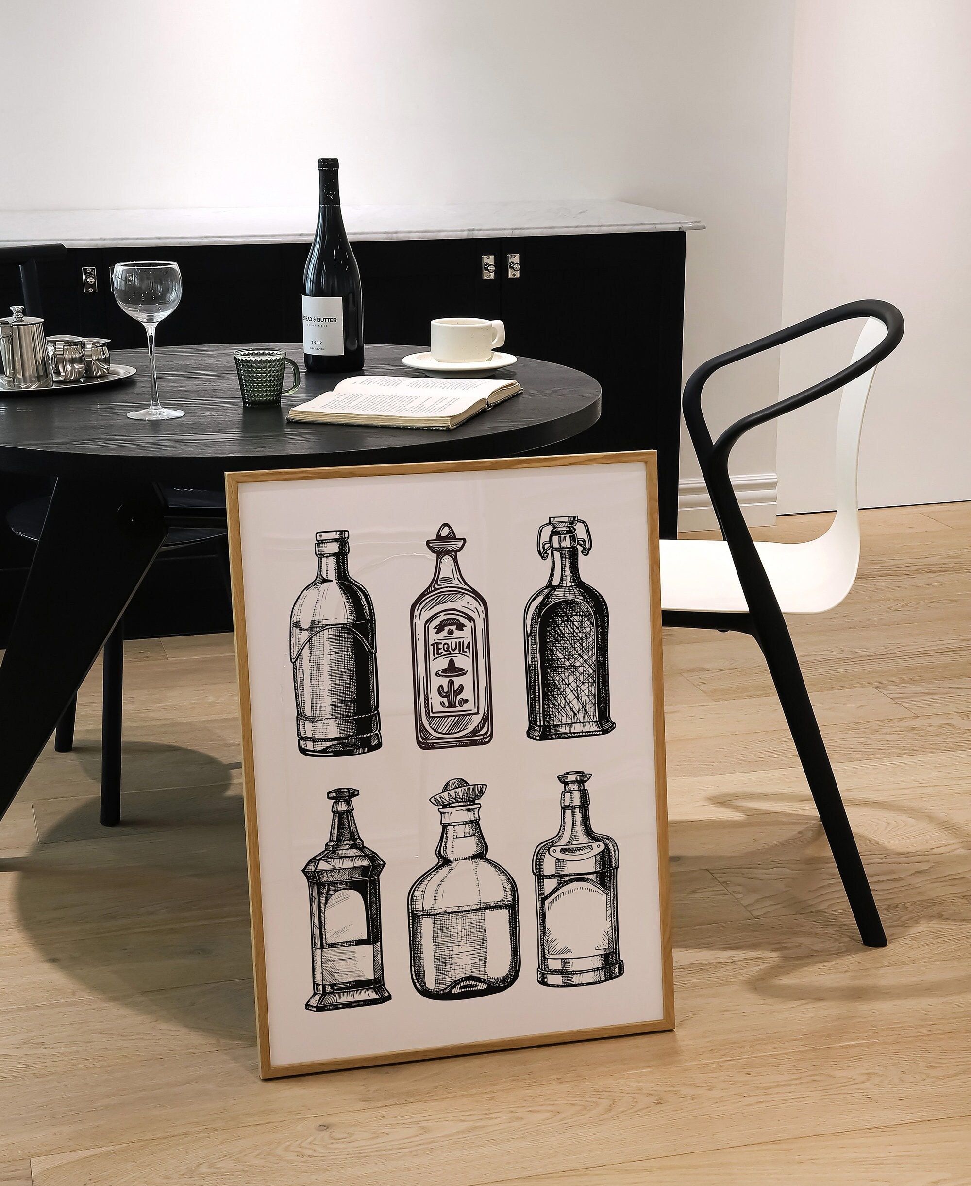 Bar Art Print-alcohol Print-whiskey Posters-vintage Liquor Posters-bar ...