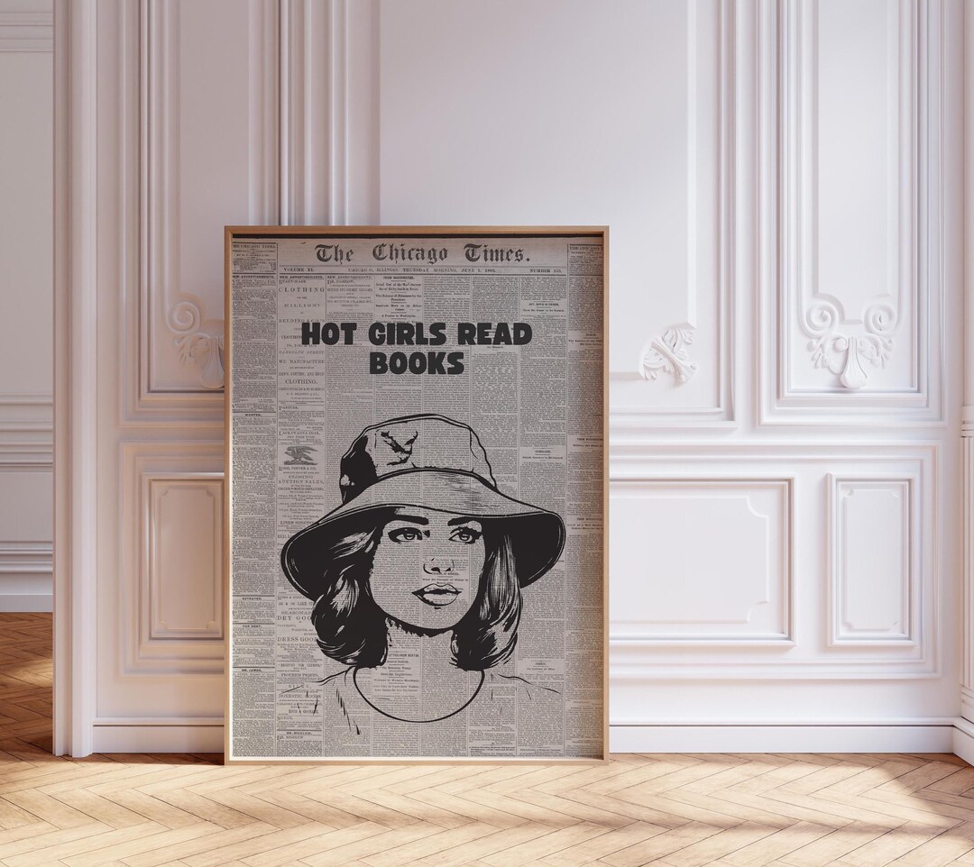 Newspaper Wall Art-pin up Girl Poster Print-vintage Wall Art-70s ...