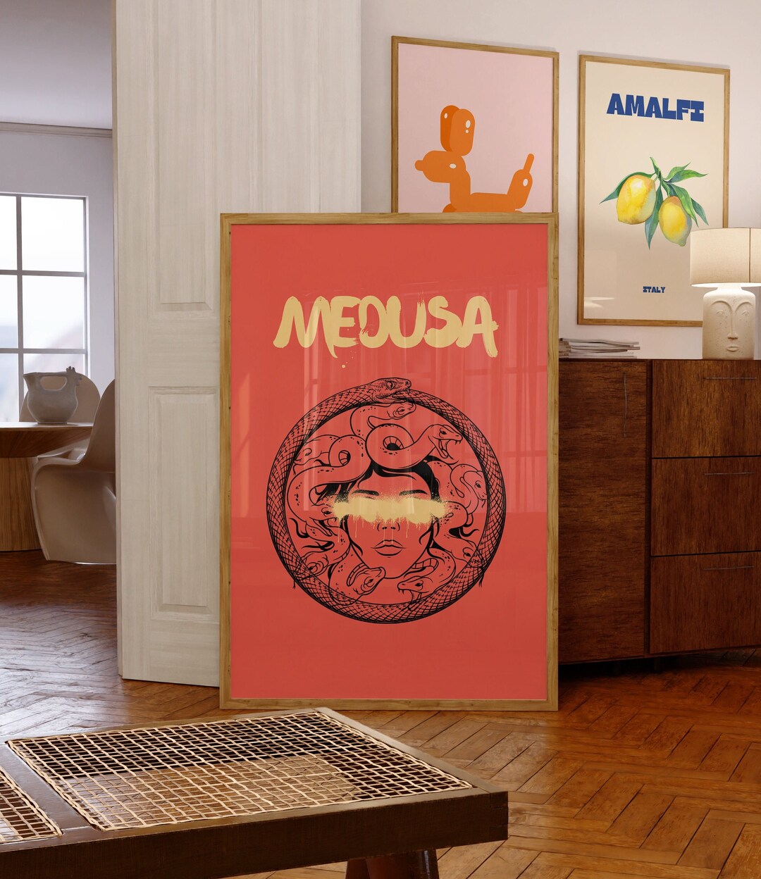 Retro Medusa Poster-trendy Medusa Wall Art-preppy Medusa Print-medusa ...
