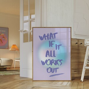 Trendy Quote Print-aesthetic Art Print-preppy Wall Art Retro - Etsy