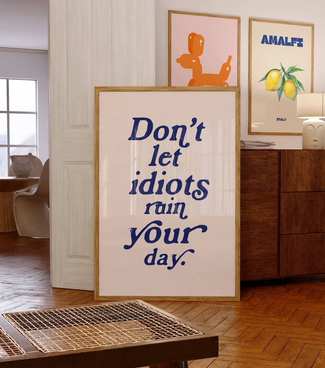Dont Let Idiots Ruin Your Day Poster Print-typography Art-wall Art ...