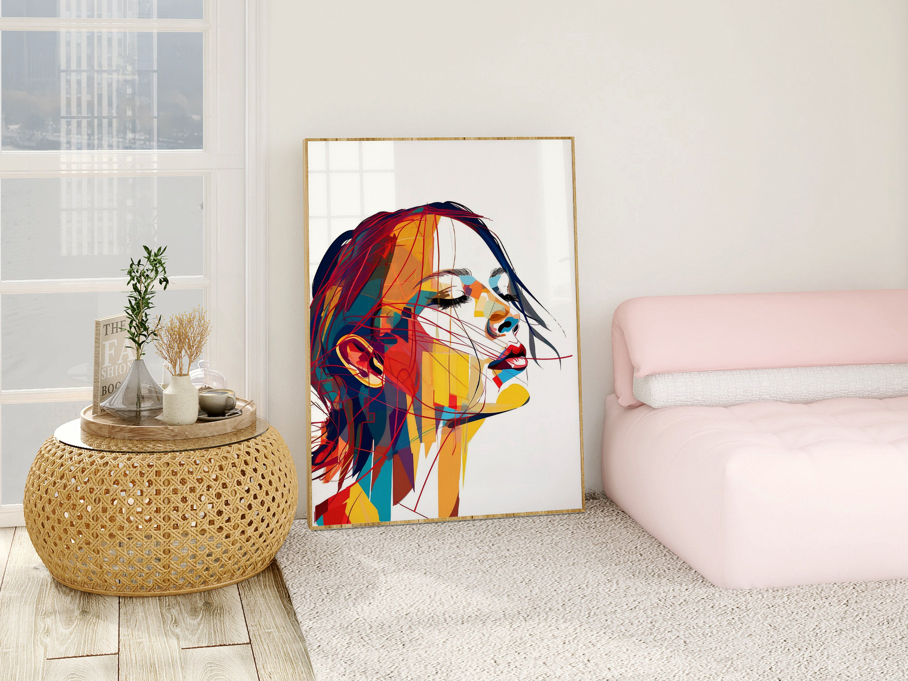 Abstract Female Face Art-female Body Art-illustrated Female-fashion ...
