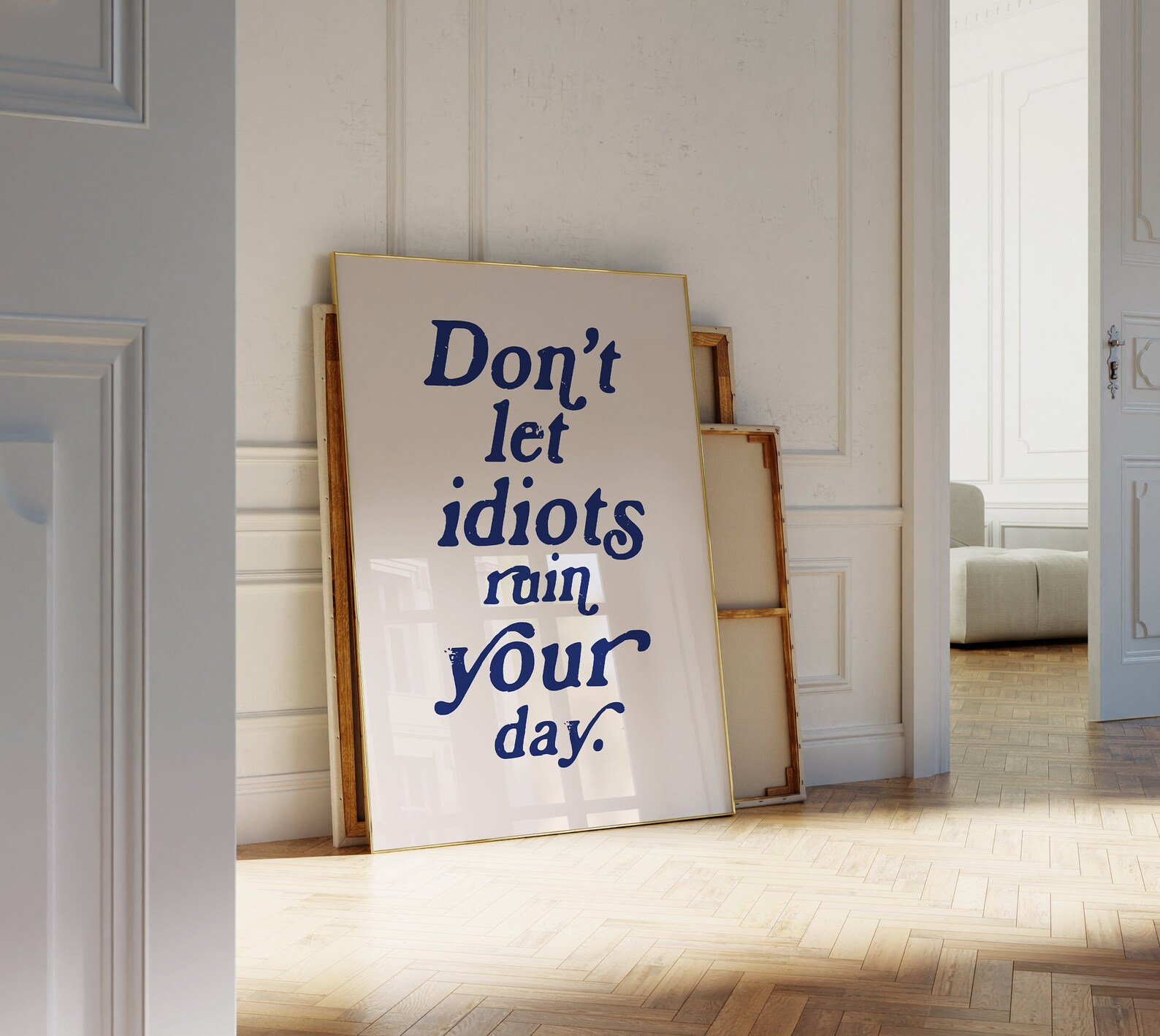 Dont Let Idiots Ruin Your Day Poster Print-typography Art-wall Art ...