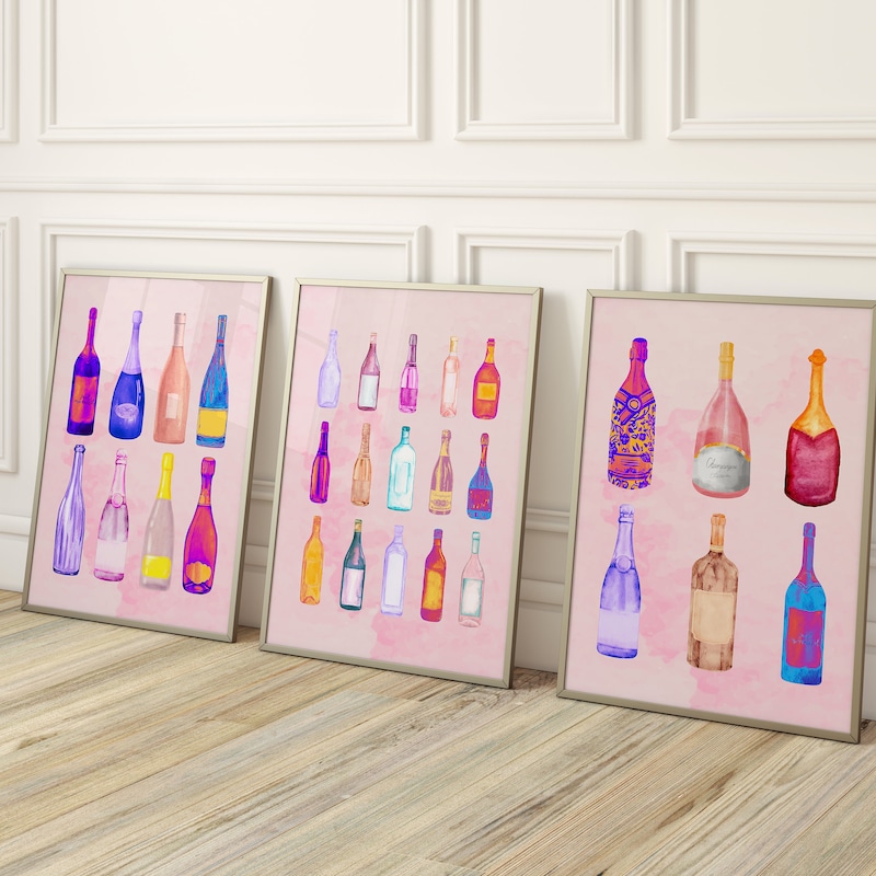 Champagne Poster - Etsy