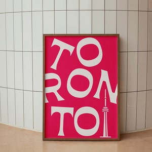 Toronto Travel Print-toronto Canada Travel Exhibition Print-cute Trendy ...