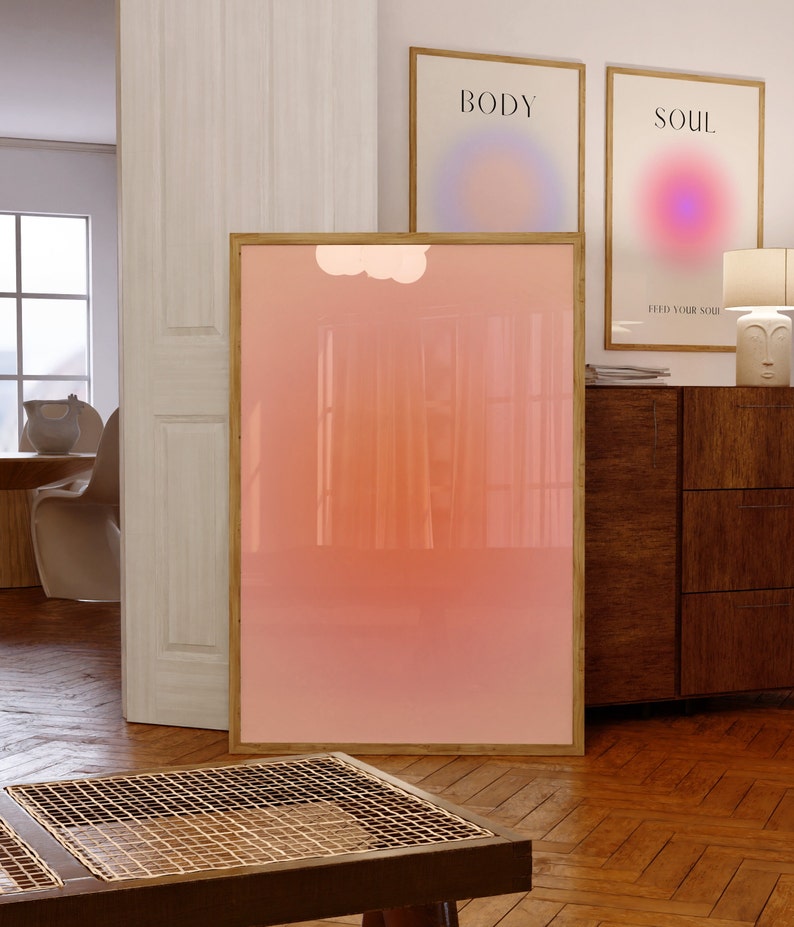 Positive Aura Poster-aura Energy Spiritual Gradient Wall Art-y2k ...