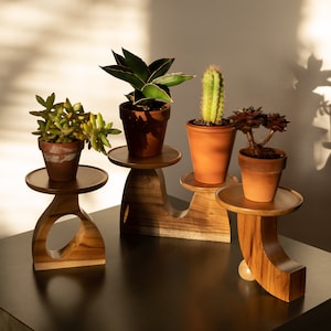 Mini Plant Stand Bundle, Modern Minimal, Mid-century Modern, Indoor ...