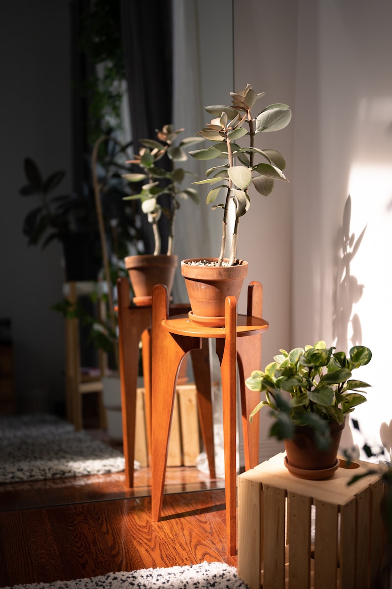 Plant Stand Mid-century Modern Retro Classic Plant Stand - Etsy