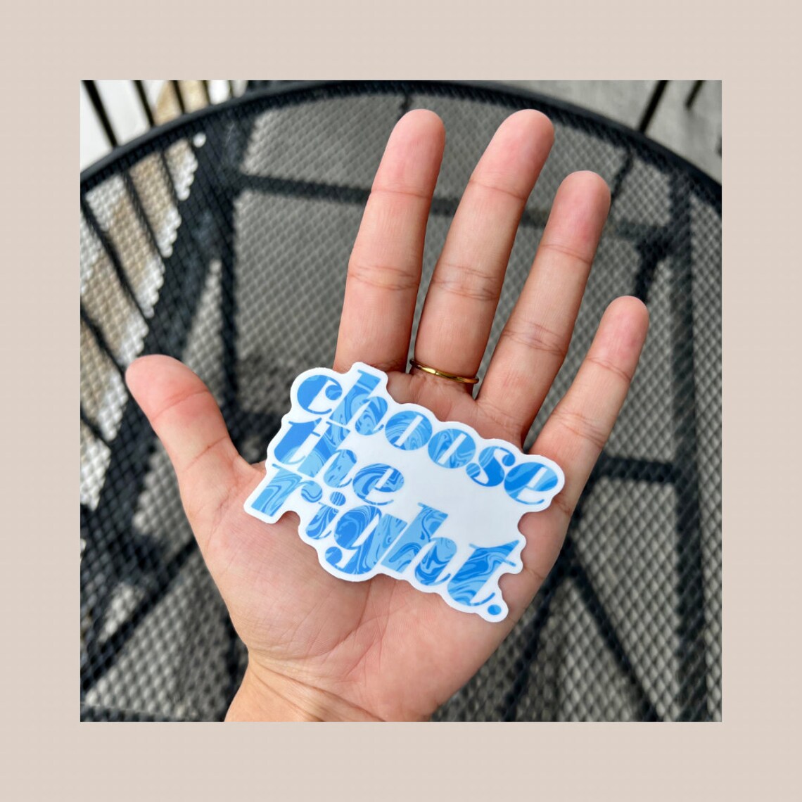 Choose the Right Blue Sticker - Etsy