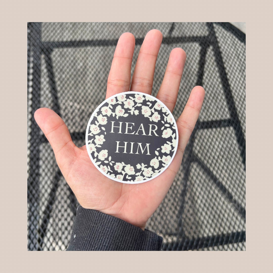 Hear Him Sticker - Etsy