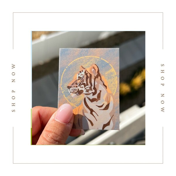 Tiger Sticker - Etsy