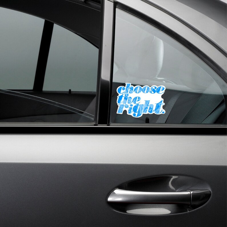 Choose the Right Blue Sticker - Etsy