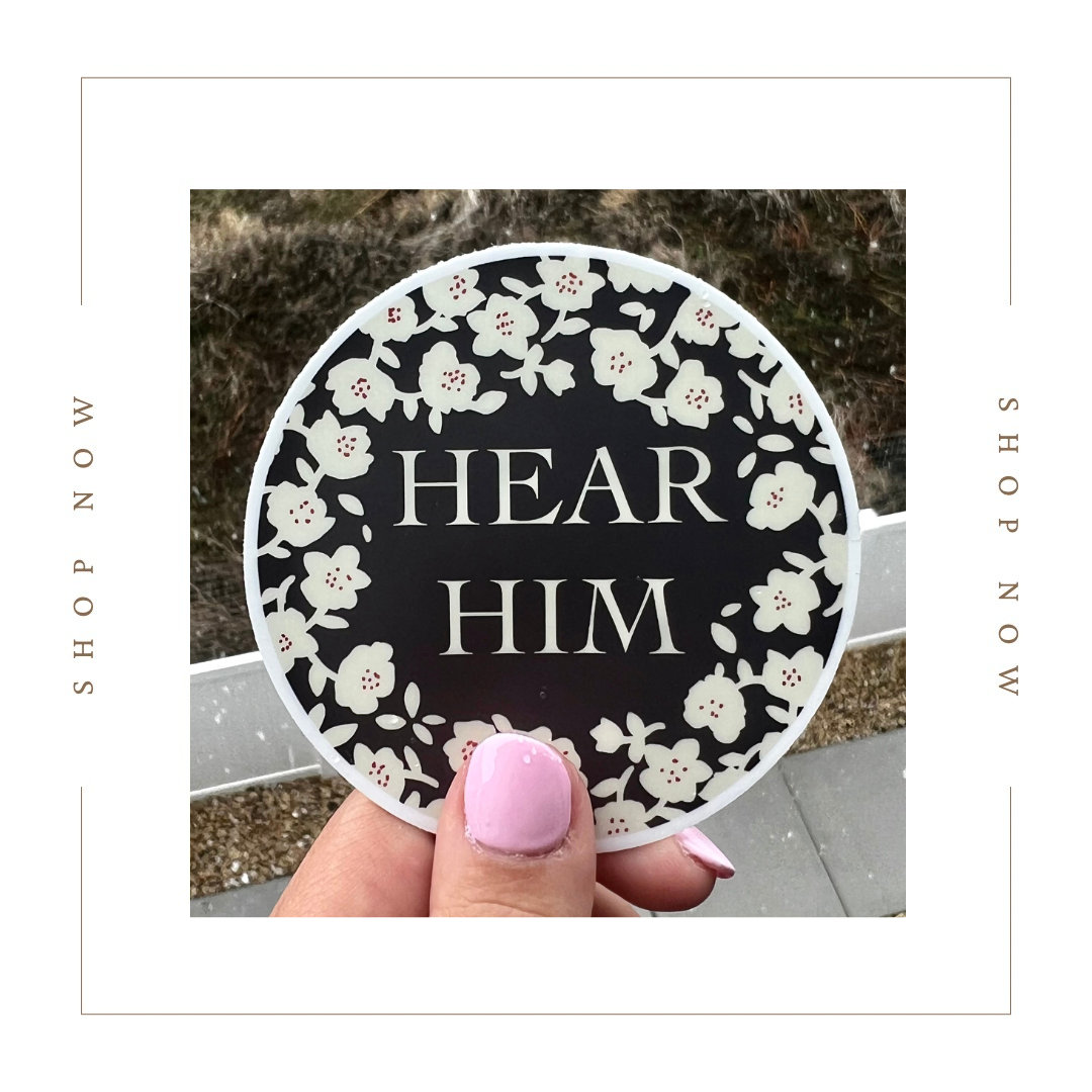 Hear Him Sticker - Etsy