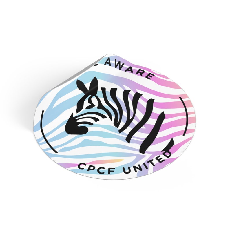 Rare Aware Zebra Vinyl Sticker, Trendy Animal Pattern Decal for Laptops ...