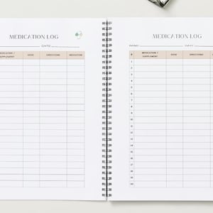 Printable Medical Tracker, Health Journal Template, Personal Health ...