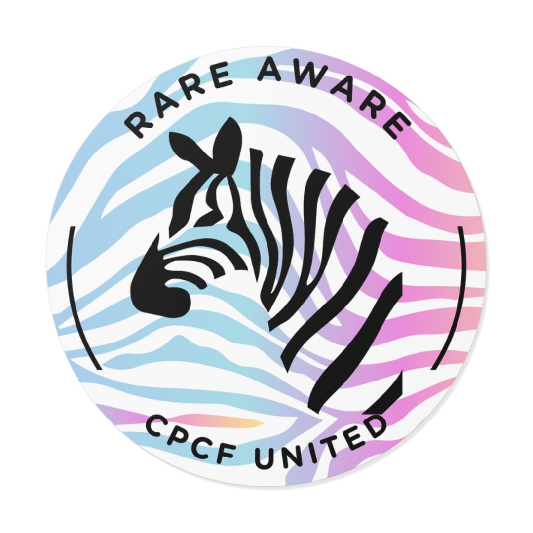 Rare Aware Zebra Vinyl Sticker, Trendy Animal Pattern Decal for Laptops ...