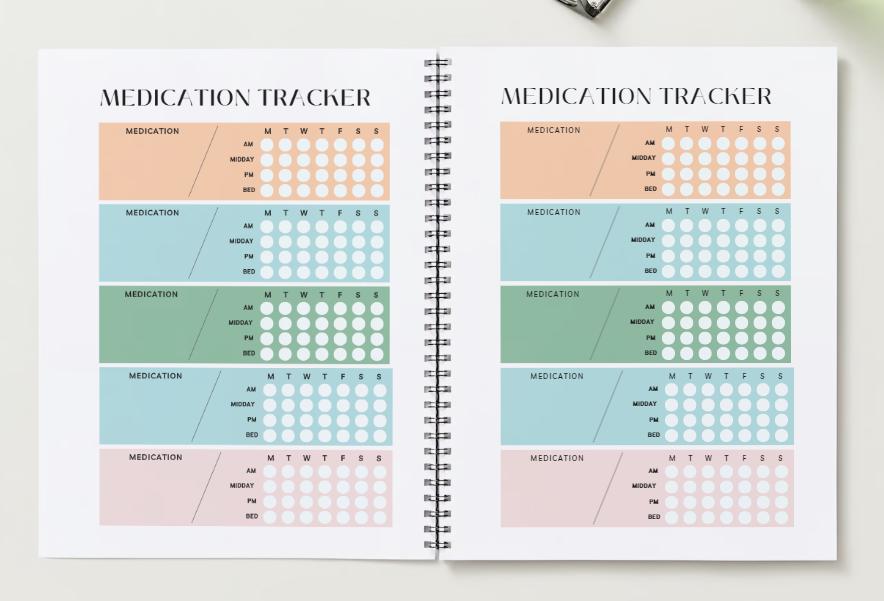 Printable Medical Tracker, Health Journal Template, Personal Health ...