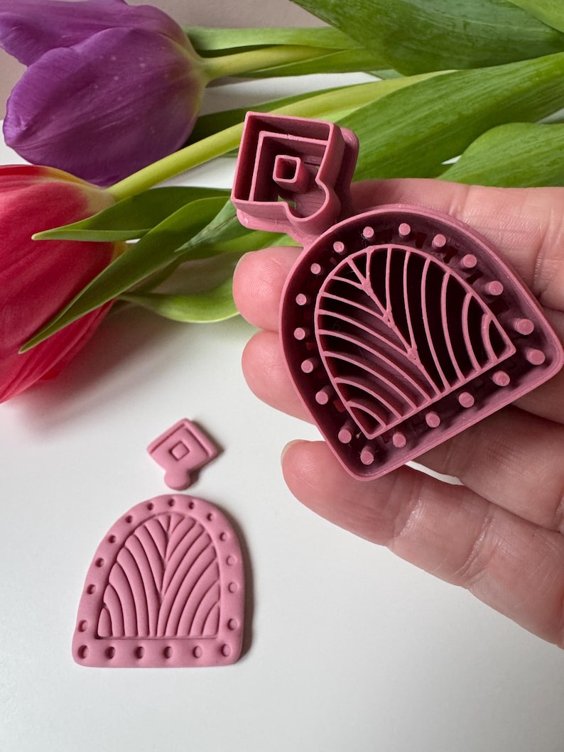 Amelie Clay Cutter Set | Polymer Clay Earring Cutter | Valentines ...