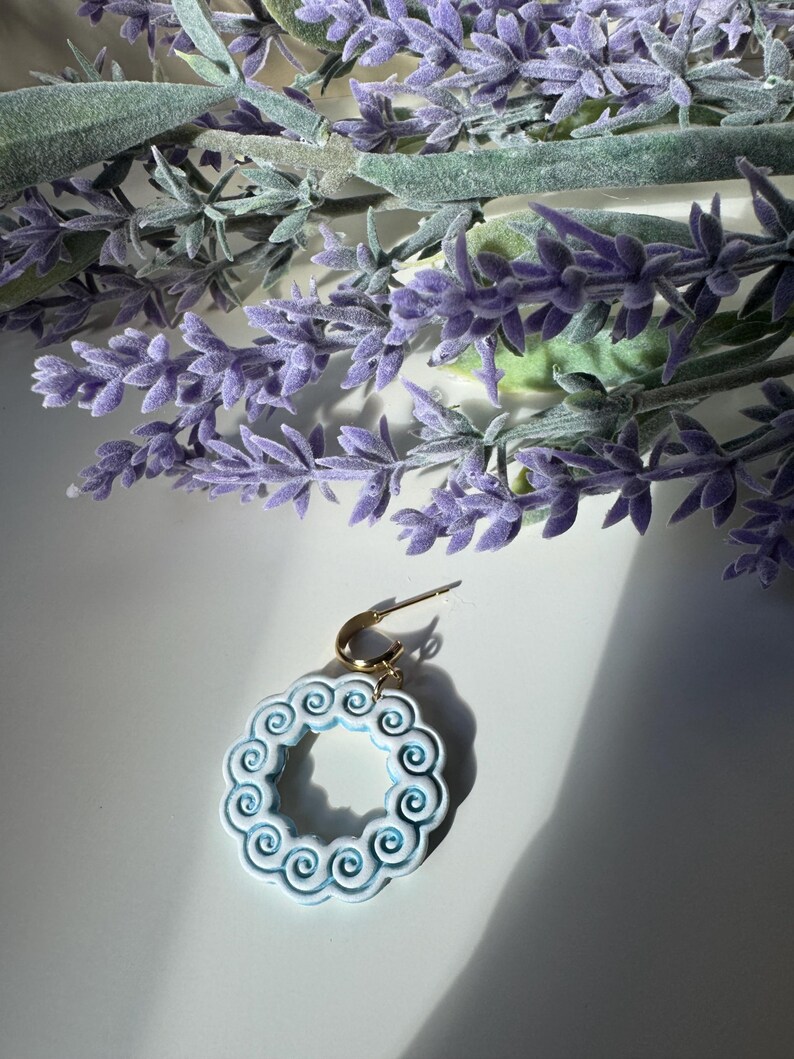 Sea Swirl Wreath Clay Cutter | Polymer Clay Earring Cutter | Holiday ...