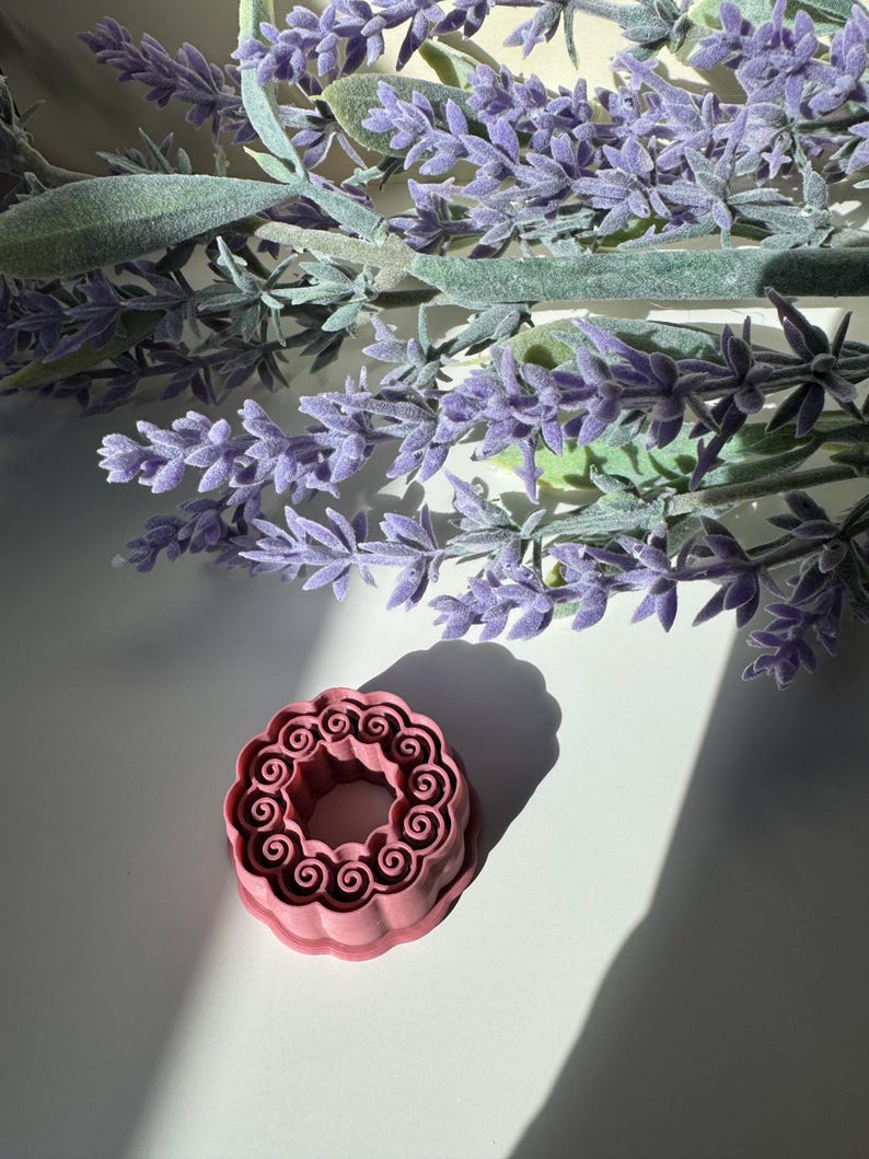 Sea Swirl Wreath Clay Cutter | Polymer Clay Earring Cutter | Holiday ...