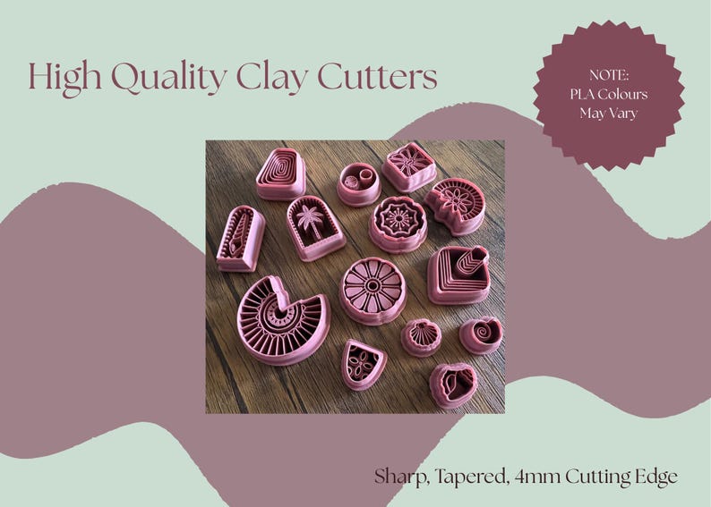 Sea Swirl Wreath Clay Cutter | Polymer Clay Earring Cutter | Holiday ...