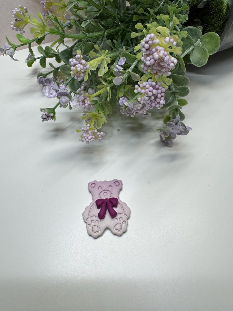 Teddy Bear With Bow Clay Cutter Set | Polymer Clay Earring Cutter ...