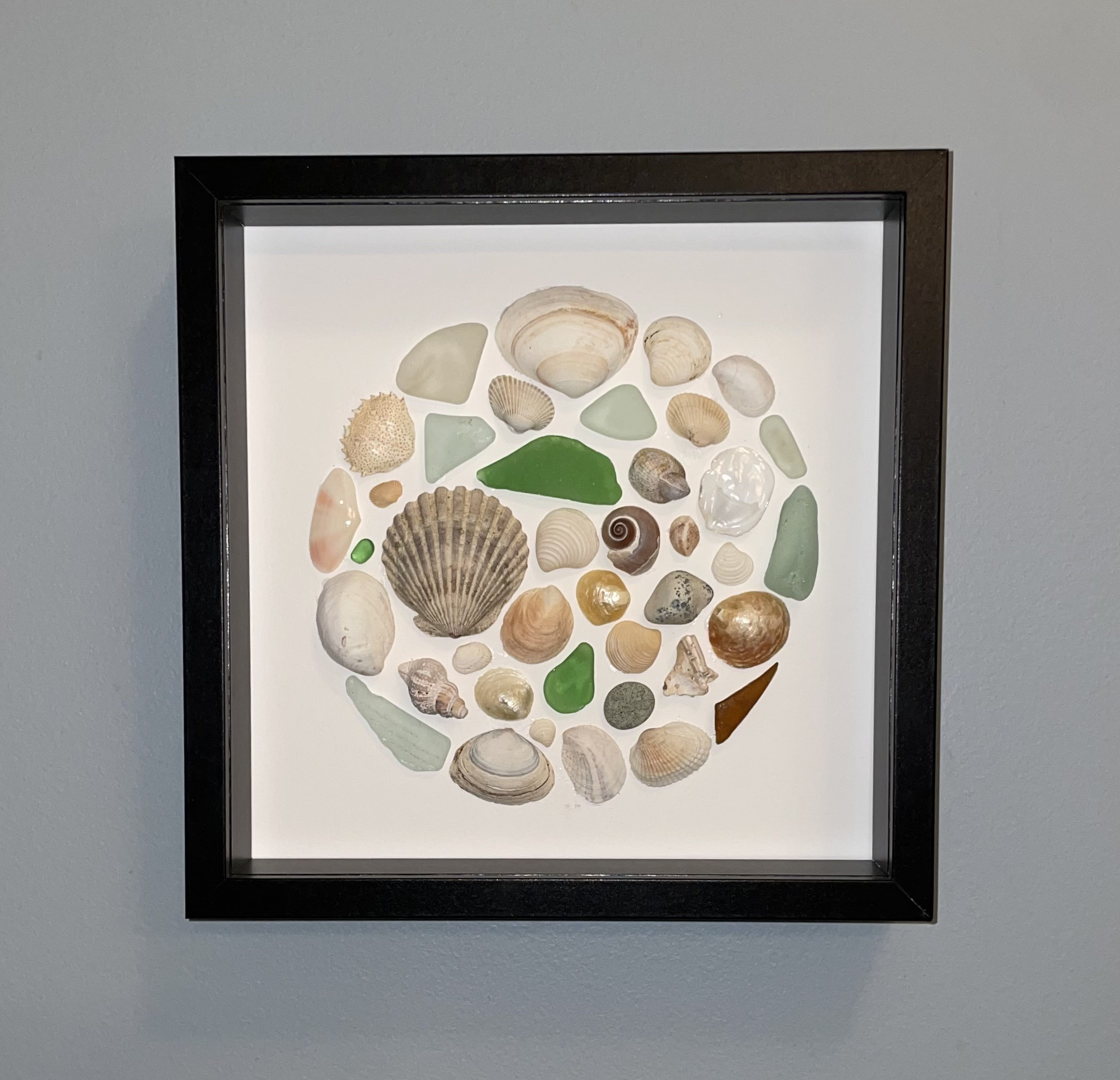 Shell and Sea Glass Art Handmade Coastal NJ - Etsy
