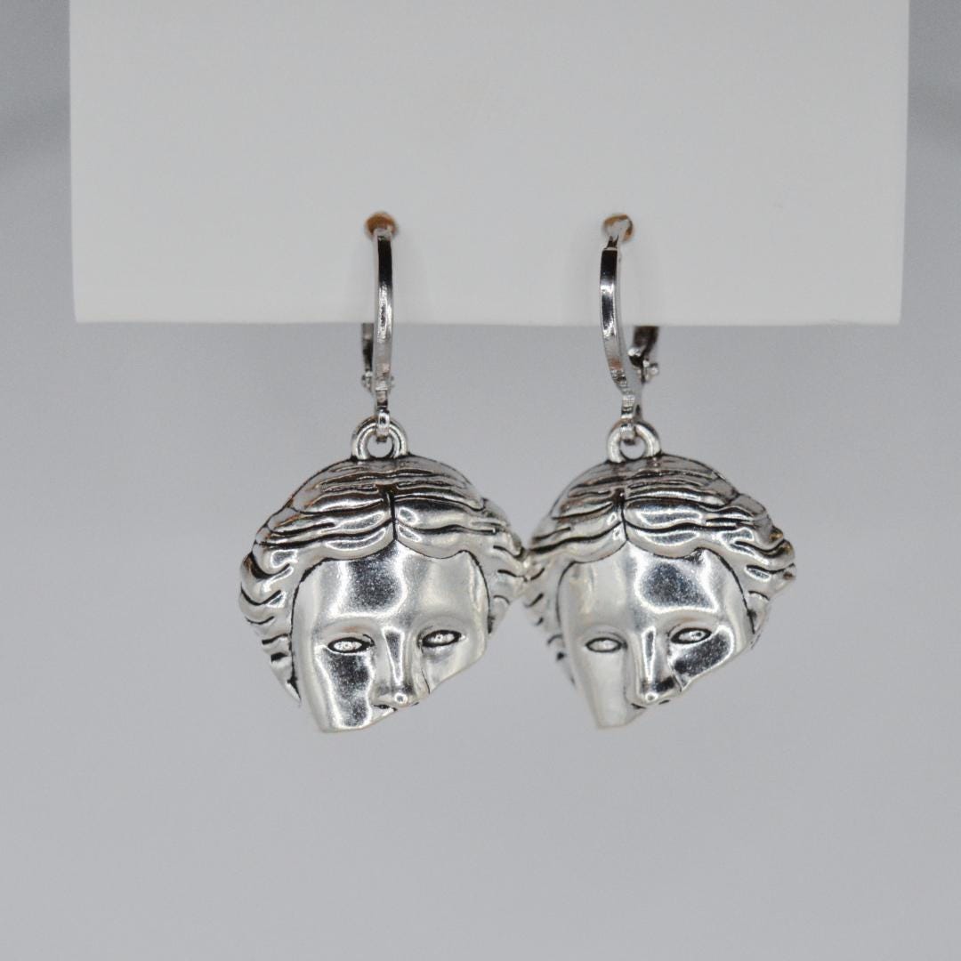 Venus Carving Hoop Earrings: Art History Inspired, Unique Statement ...
