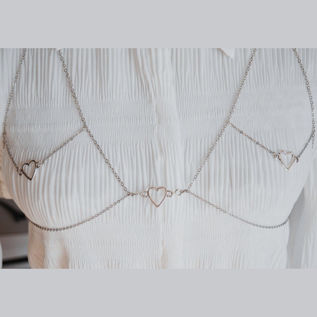 All Love Silver Chain Bralette - **ONE OF ONE** (~unique, Unusual ...