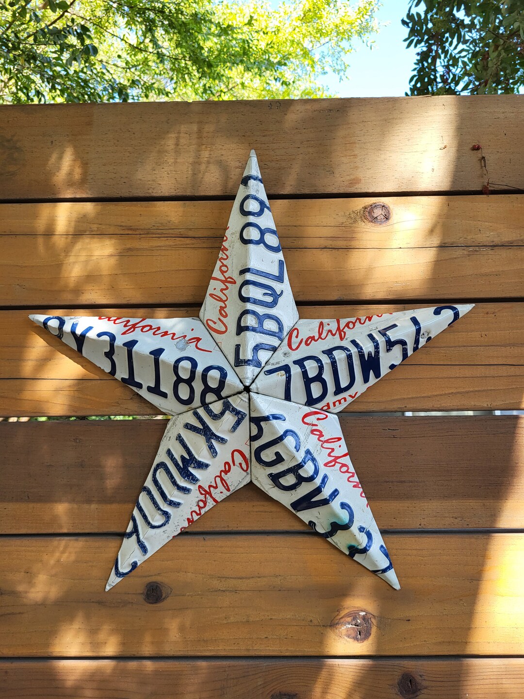 California License Plate Star - Etsy