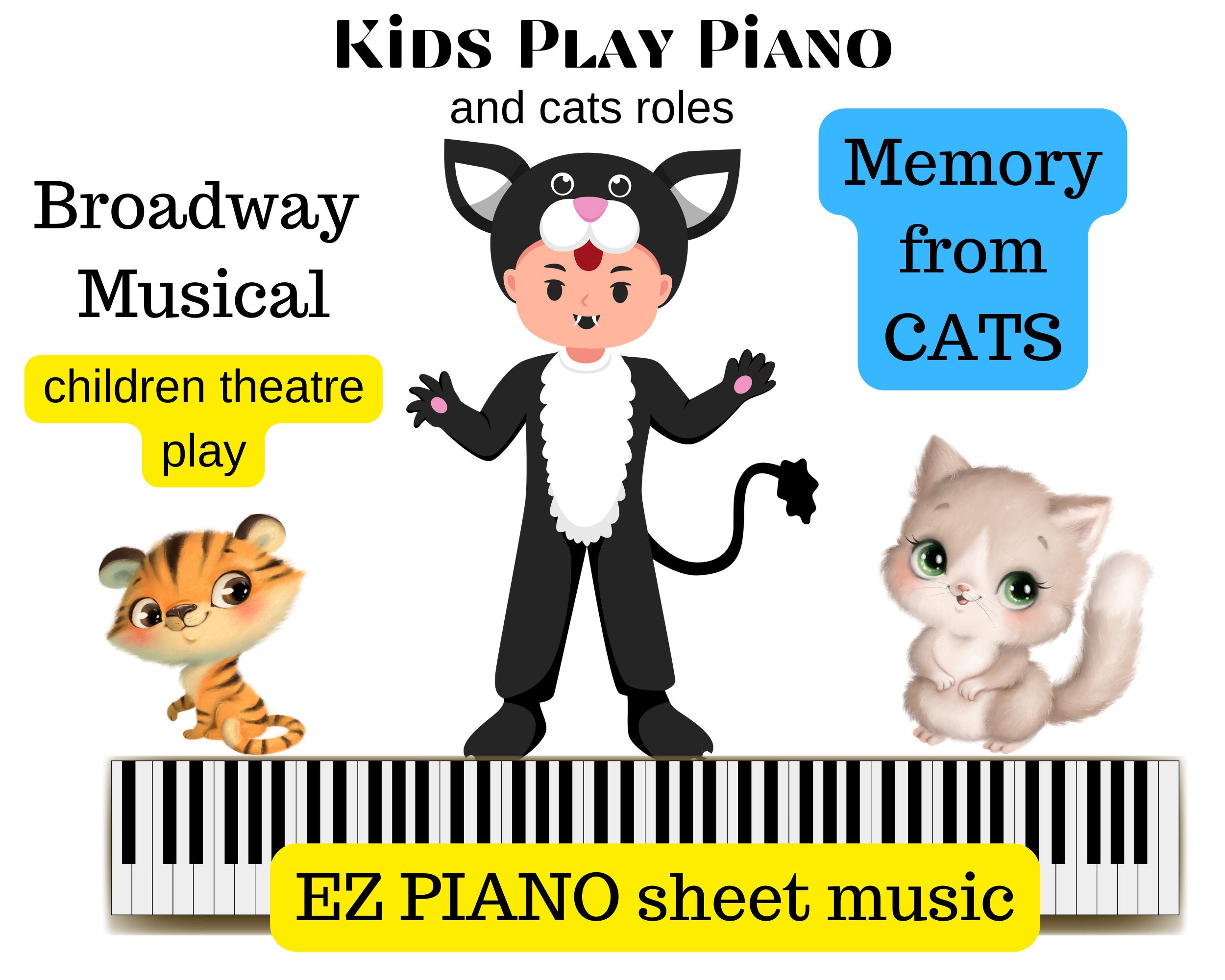 Memory Broadway Musical Cats Sheet Music EZ Piano Arpeggios Piano ...