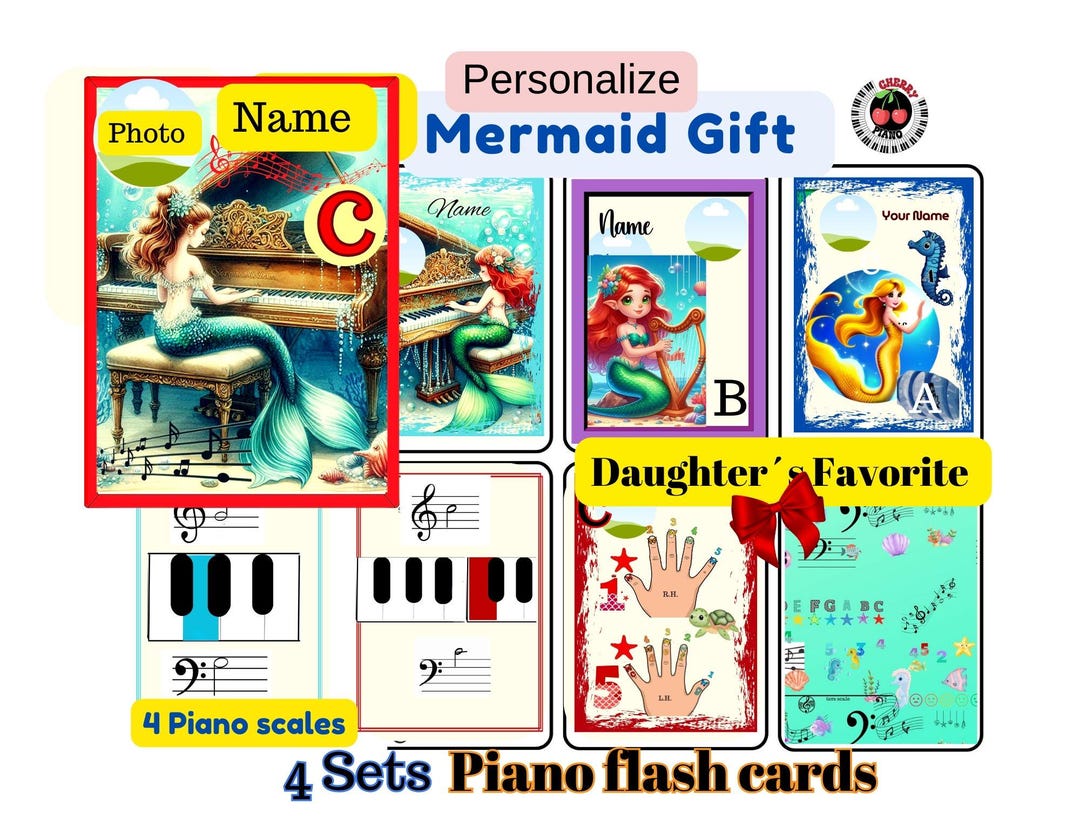 Magical World Mermaids Under the Sea Music World Personalized Piano ...