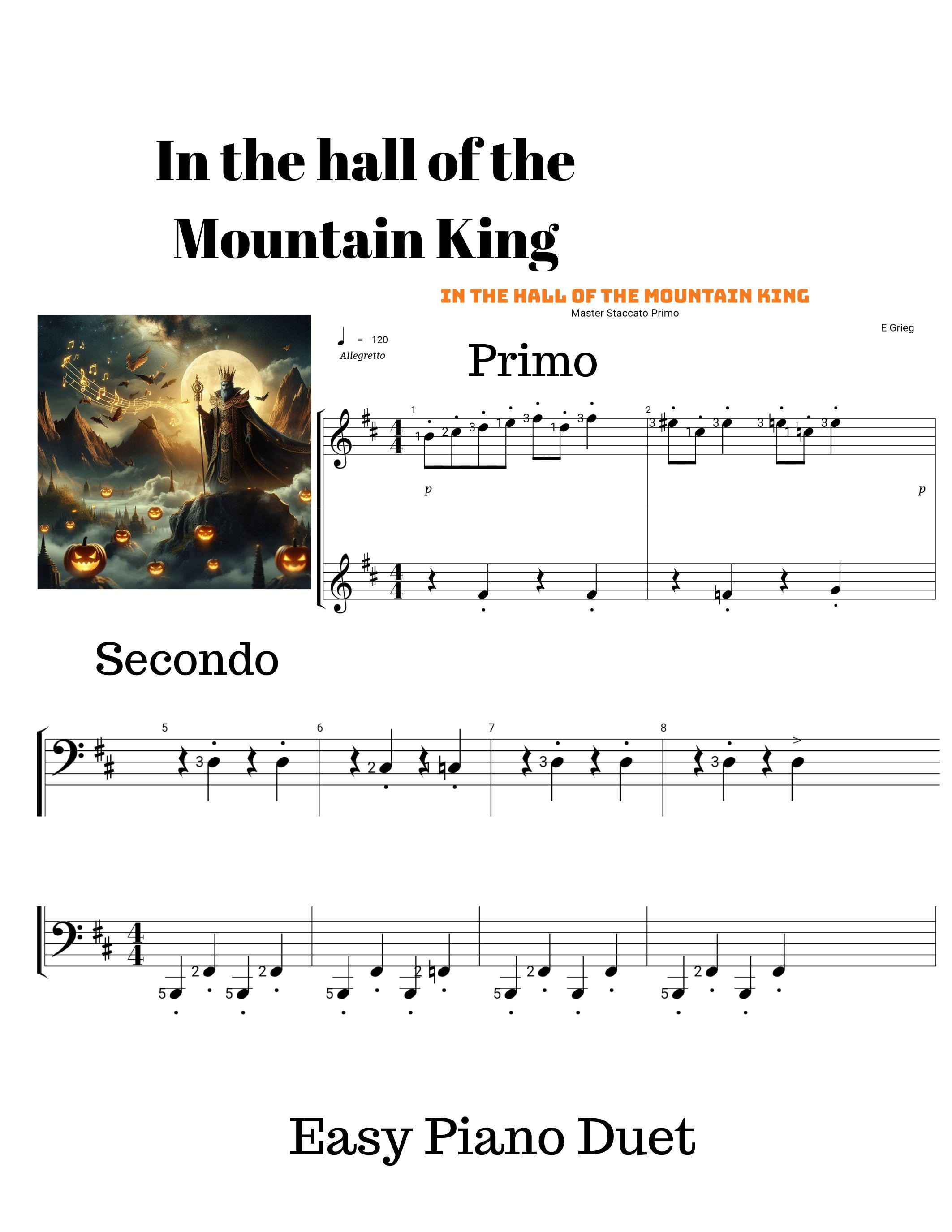 Easy 5 Classical Piano Solo and 4 Hands Piano Duets Recital Repertoire ...