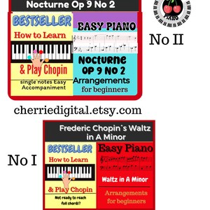 Easy Frederic Chopin Waltz in A Minor, Small Hands Arrangements ...