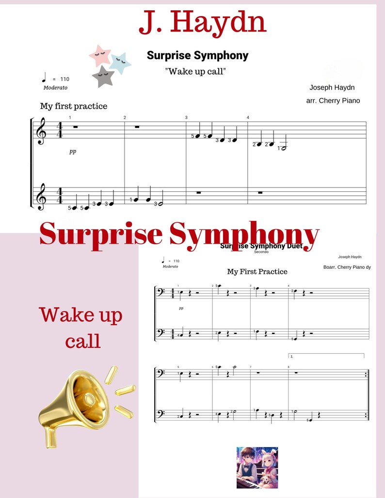 Easy Classical Piano Duets, Student Recital Repertoire (digital ...