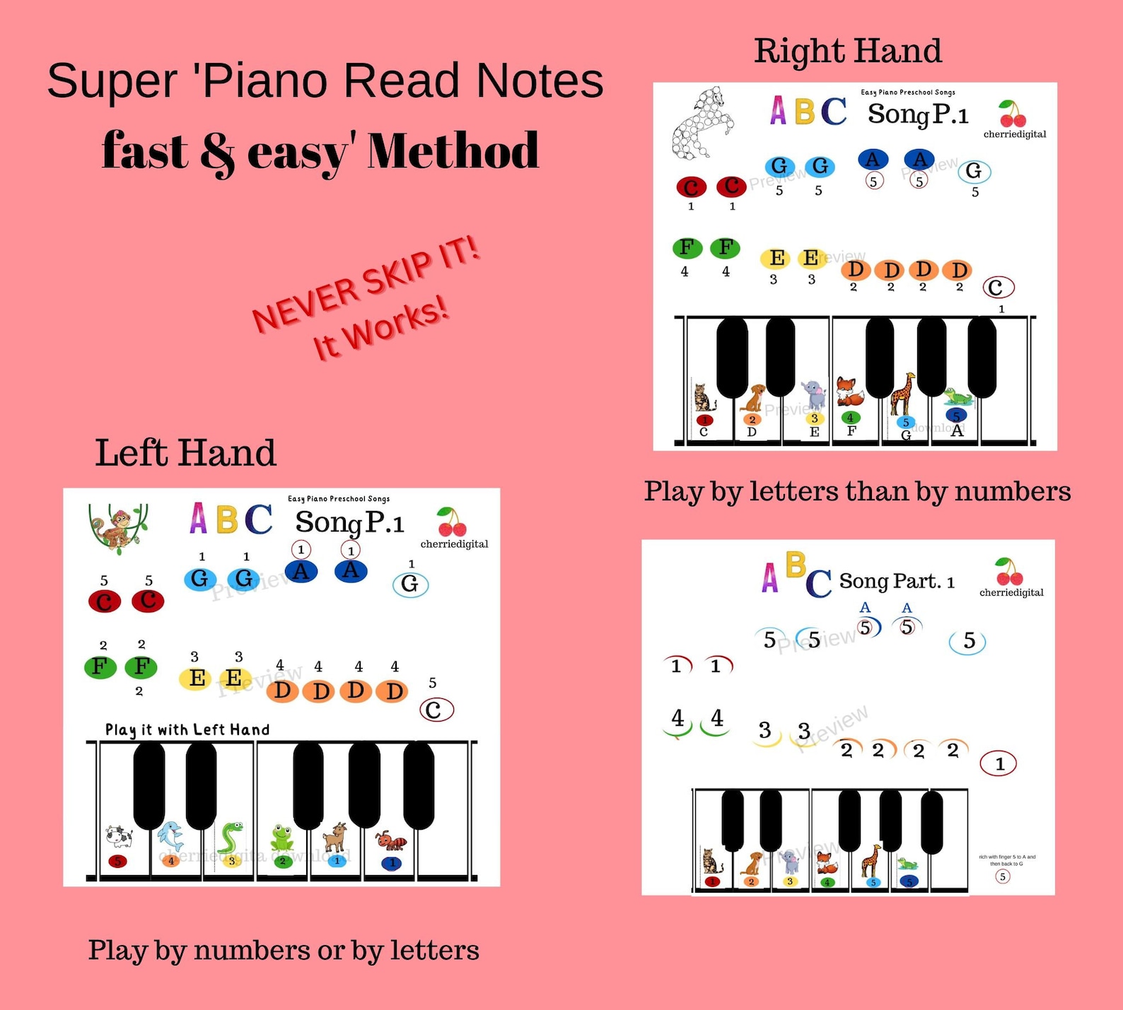 Music Alphabet Stickers for Piano Keys Beginning Piano Very Young ...
