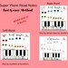 Music Alphabet Stickers for Piano Keys Beginning Piano Very Young ...