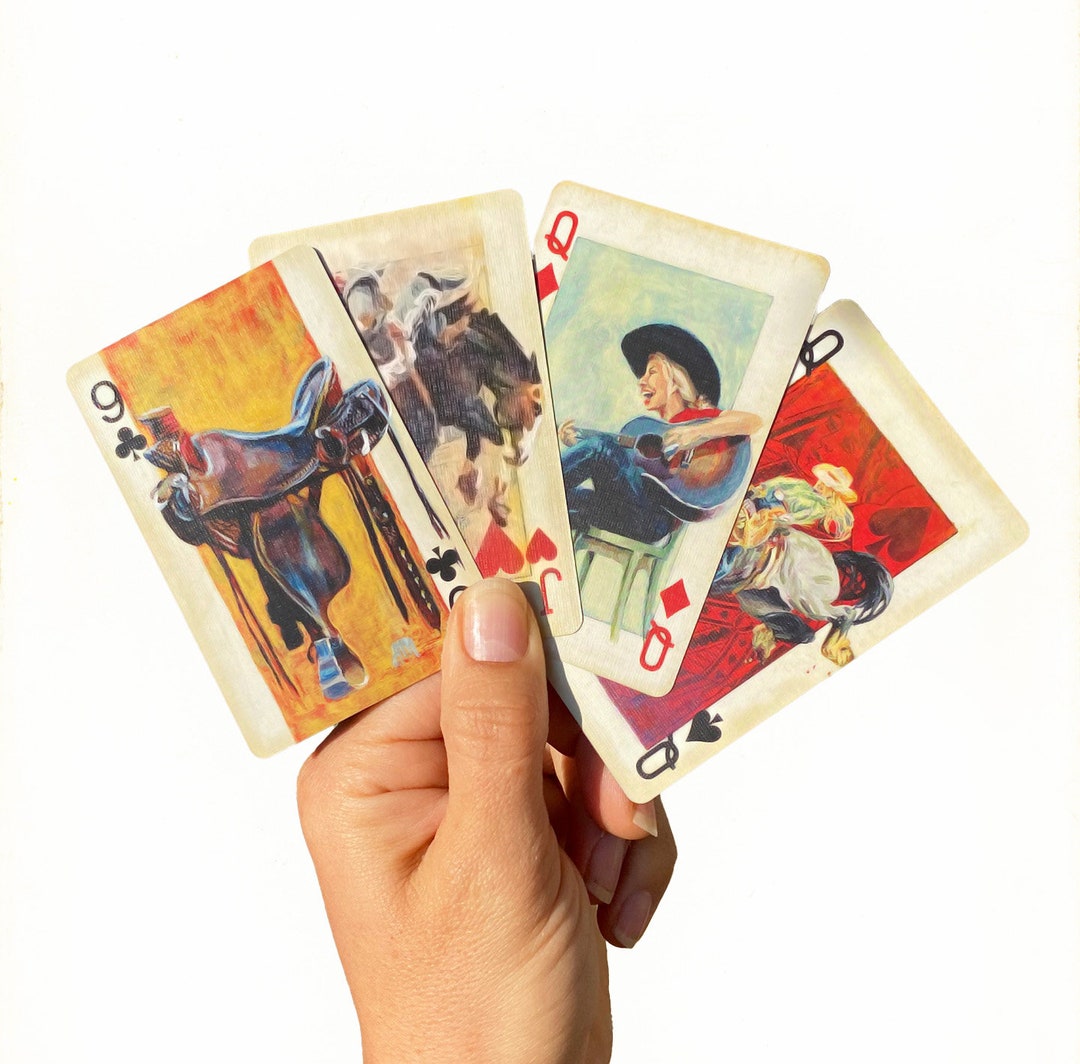2ND DECK Western Art Playing Cards - Etsy