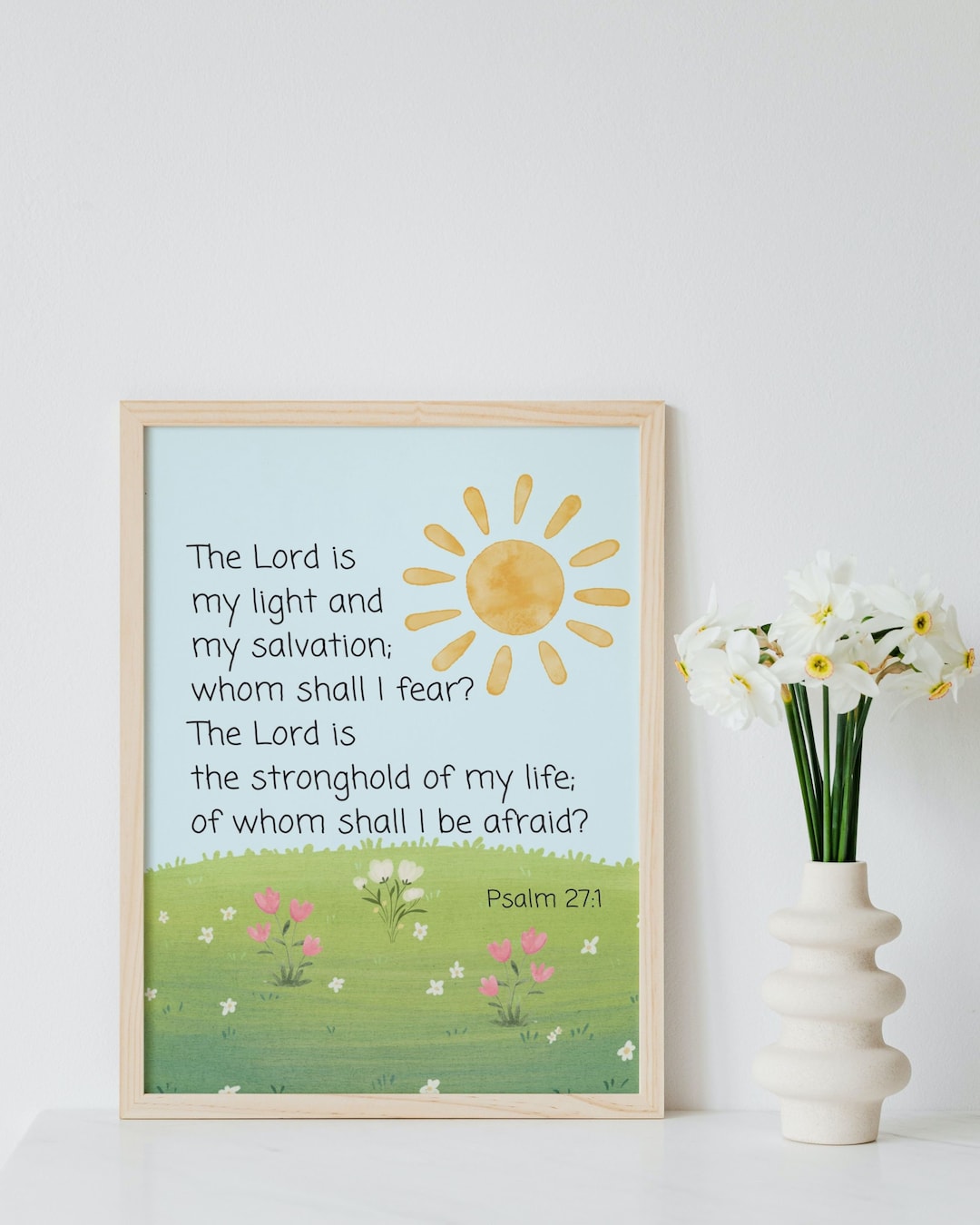 Psalm 27:1, the Lord is My Light and My Salvation, Bible Verse Digital ...
