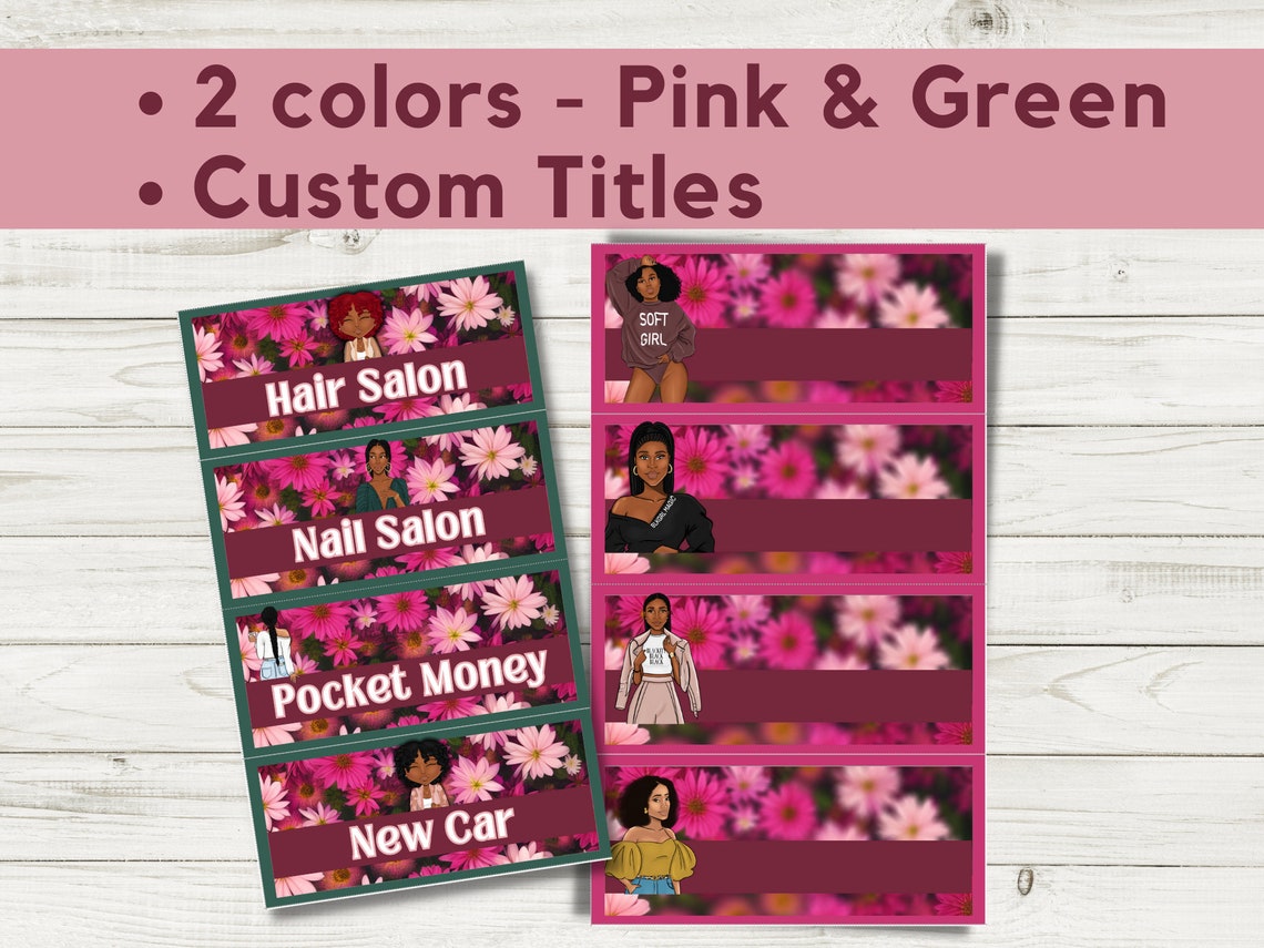 A6 Printable Cash Envelope Labels, Cash Stuffing Labels, Savings ...