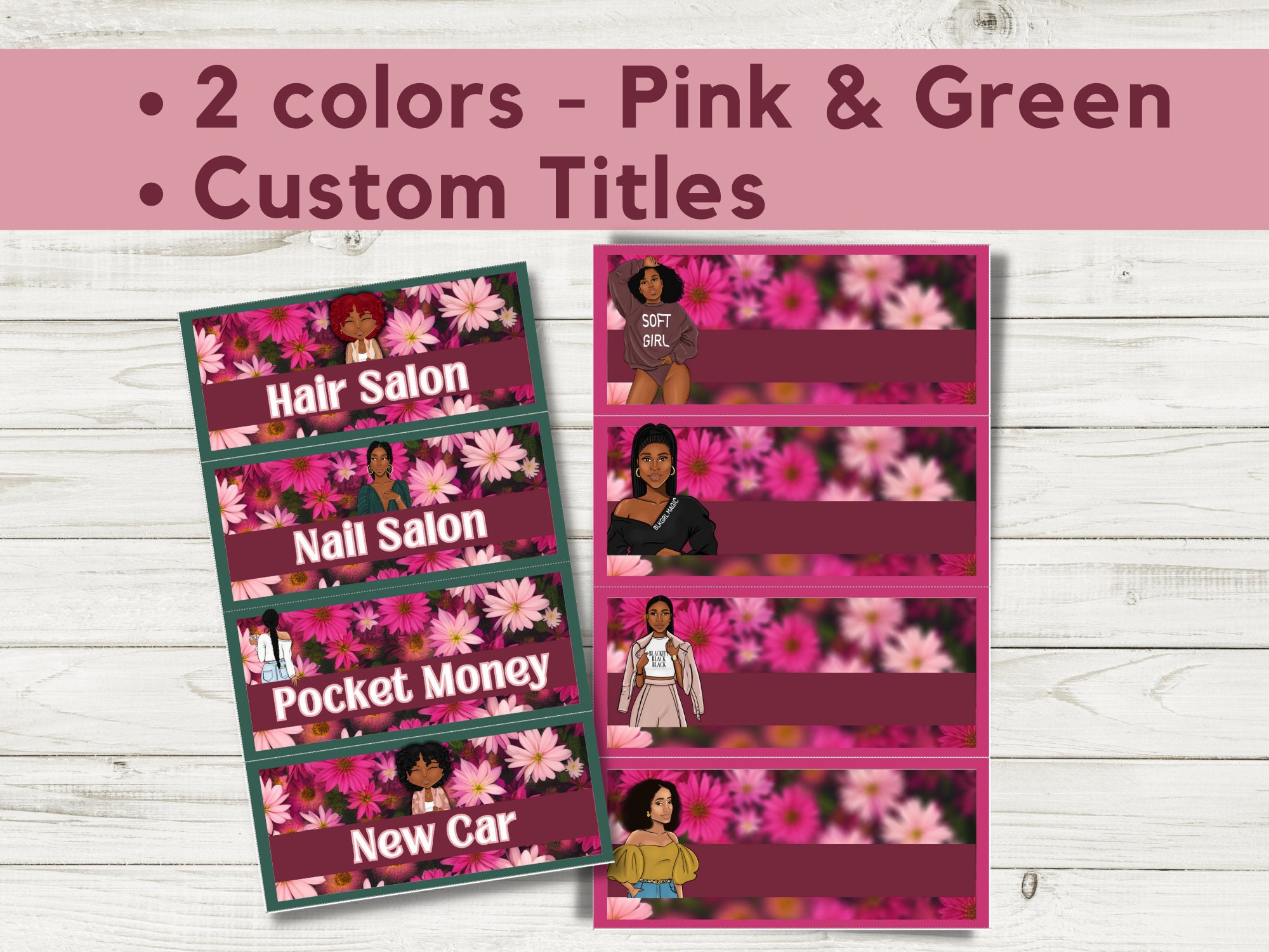 A6 Printable Cash Envelope Labels, Cash Stuffing Labels, Savings ...