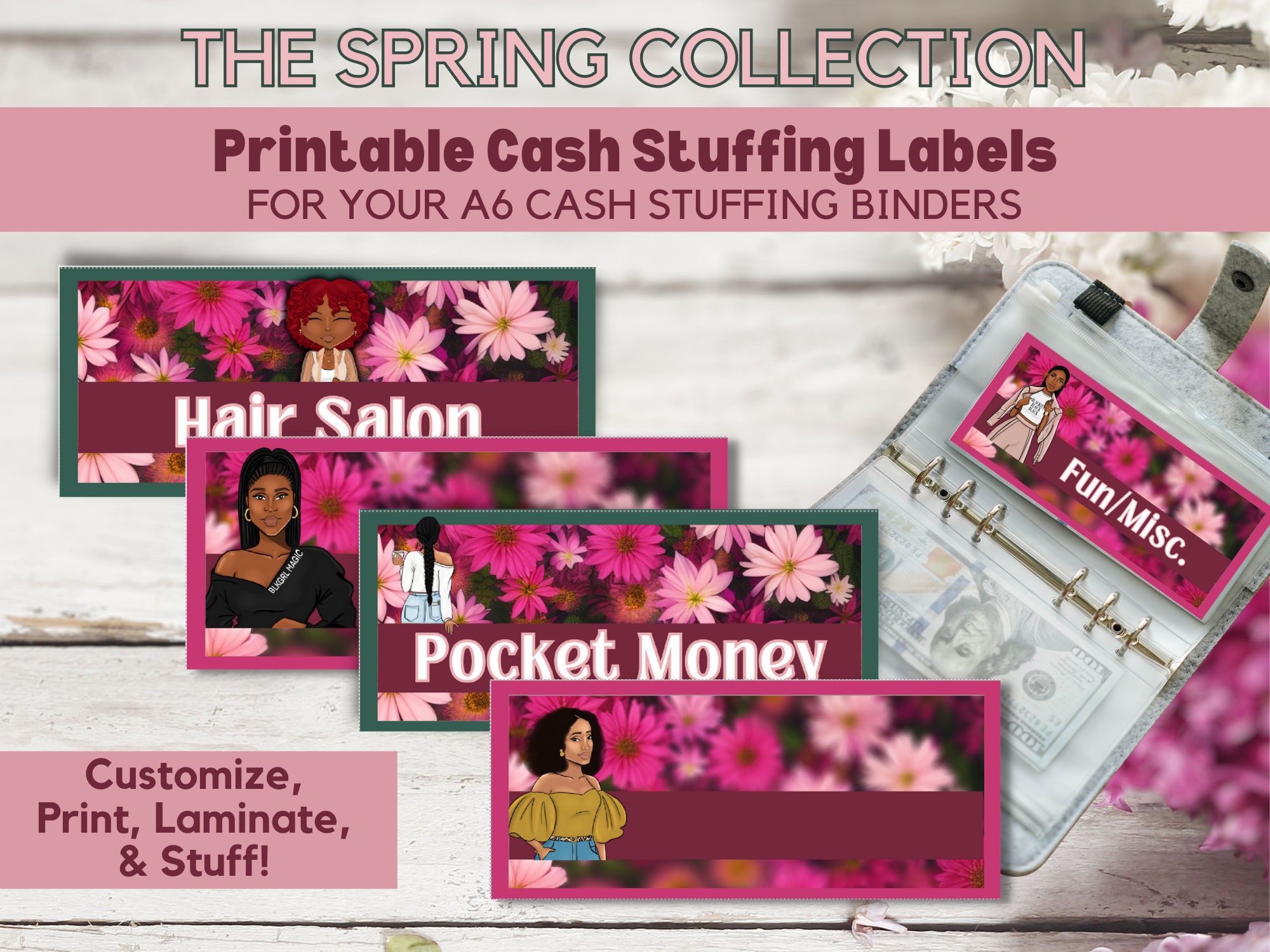 A6 Printable Cash Envelope Labels, Cash Stuffing Labels, Savings ...