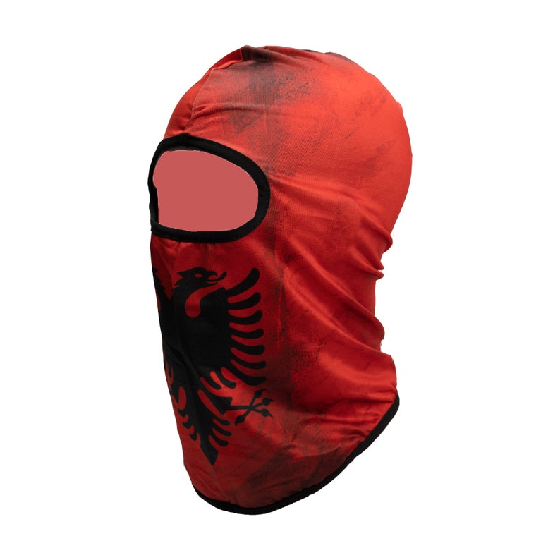 Red Albanian Mask Balaclava Face Mask Protection Ski Sun Hood Masks for ...